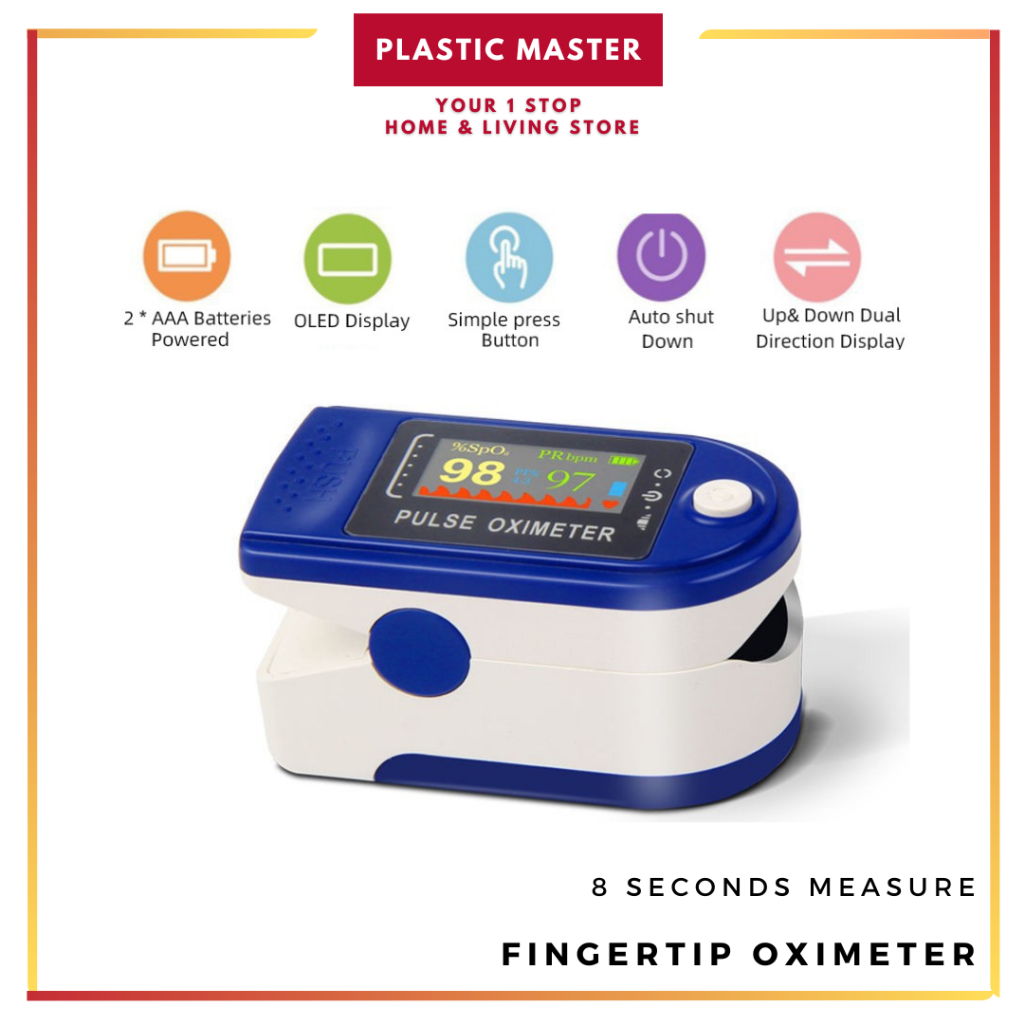 Fingertip Oximeter Digital Display Finger Oximeter Pulse Oximeters ...