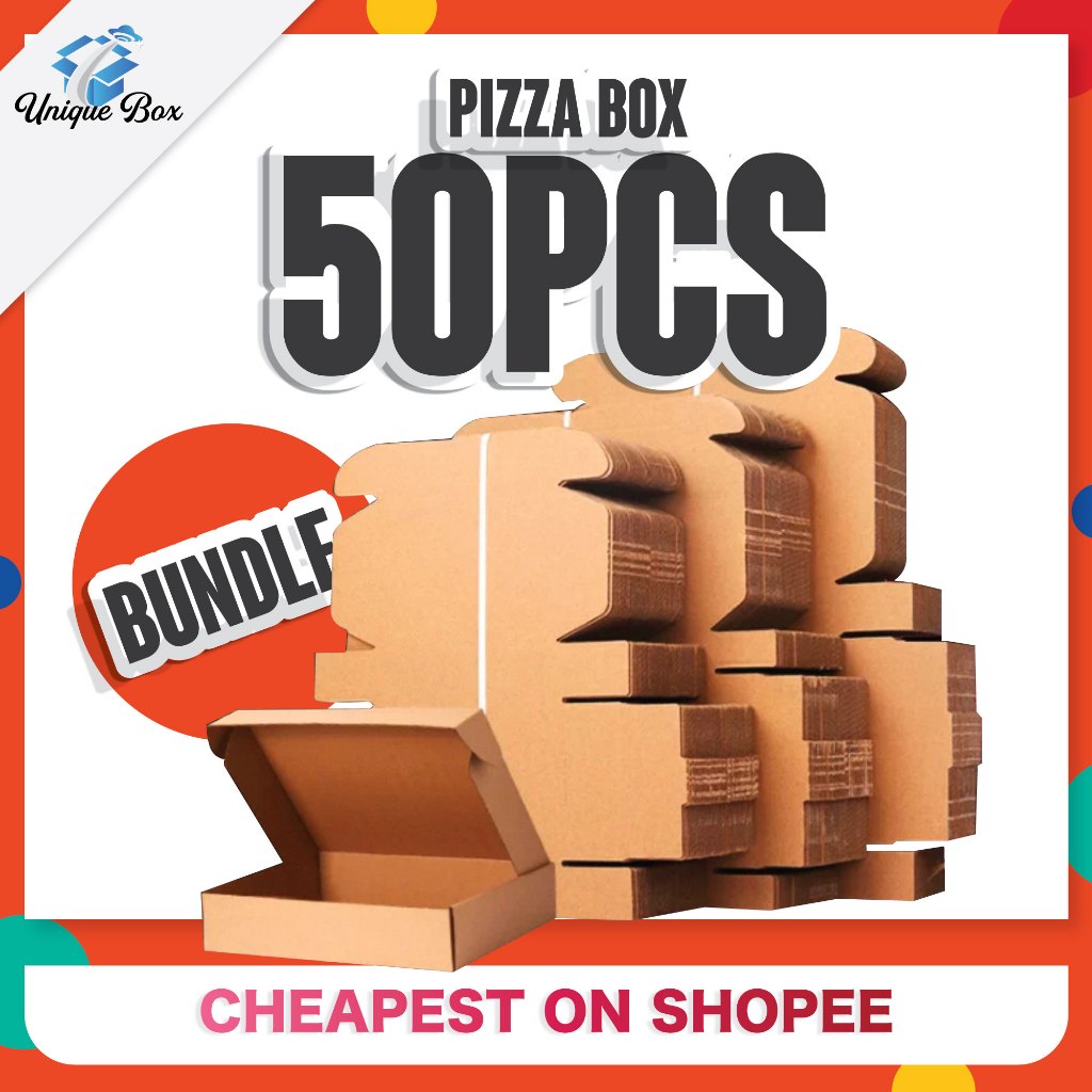 UNIQUEBOX 50PCS Pizza Box Carton Box Packaging Box Gift Box Small Box ...