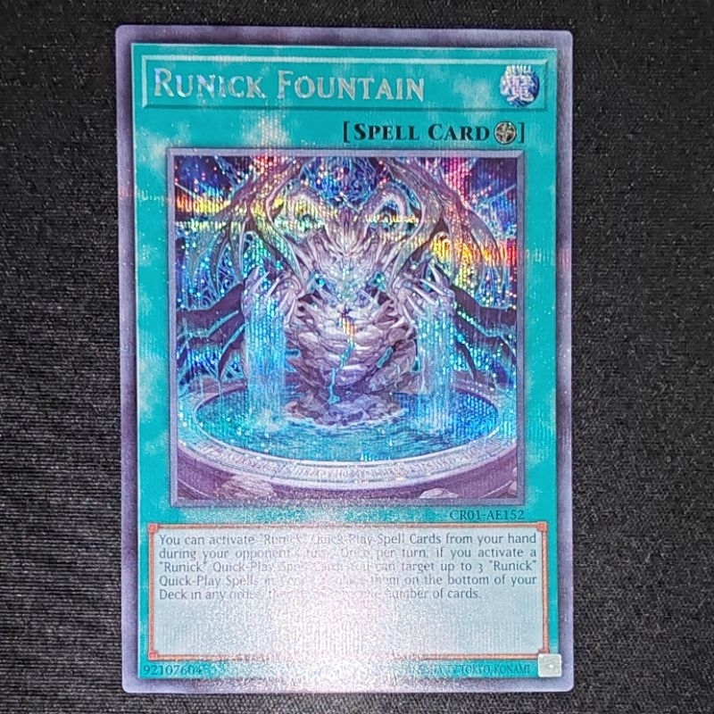 YUGIOH CR01-AE152 Runick Fountain[UR/SER] | Shopee Malaysia