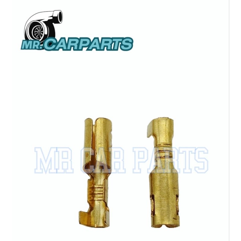 GOLD BRASS WIRE CONNECTOR FEMALE CLIP ( ROUND ) WC - 1051 | Shopee Malaysia
