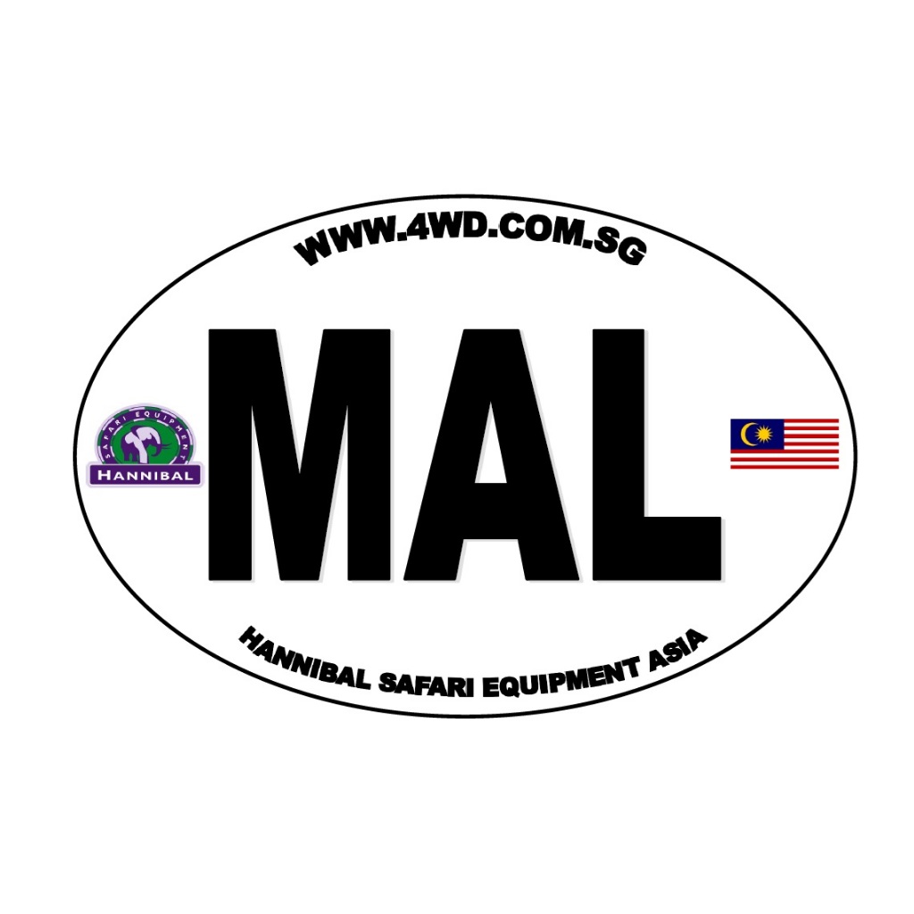 Overland MAL Malaysia Oval Country Code Car Sticker Decal Expedition ...