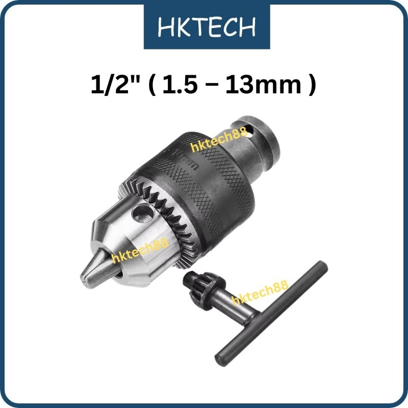 【HKTECH】1/2 Inch Drill Chuck Conversion Adapter Convert Impact Wrench ...