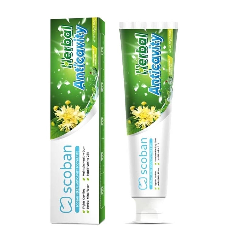 Scoban Herbal Anticavity Toothpaste 150g (Fights Cavities & Maintain ...