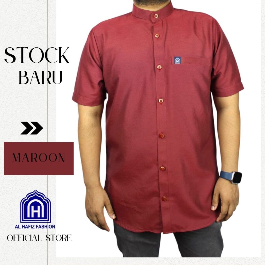 Baju Raihan Short sleeve (S - 5XL) by Al Hafiz Fashion( NEW STOCK: KAIN ...