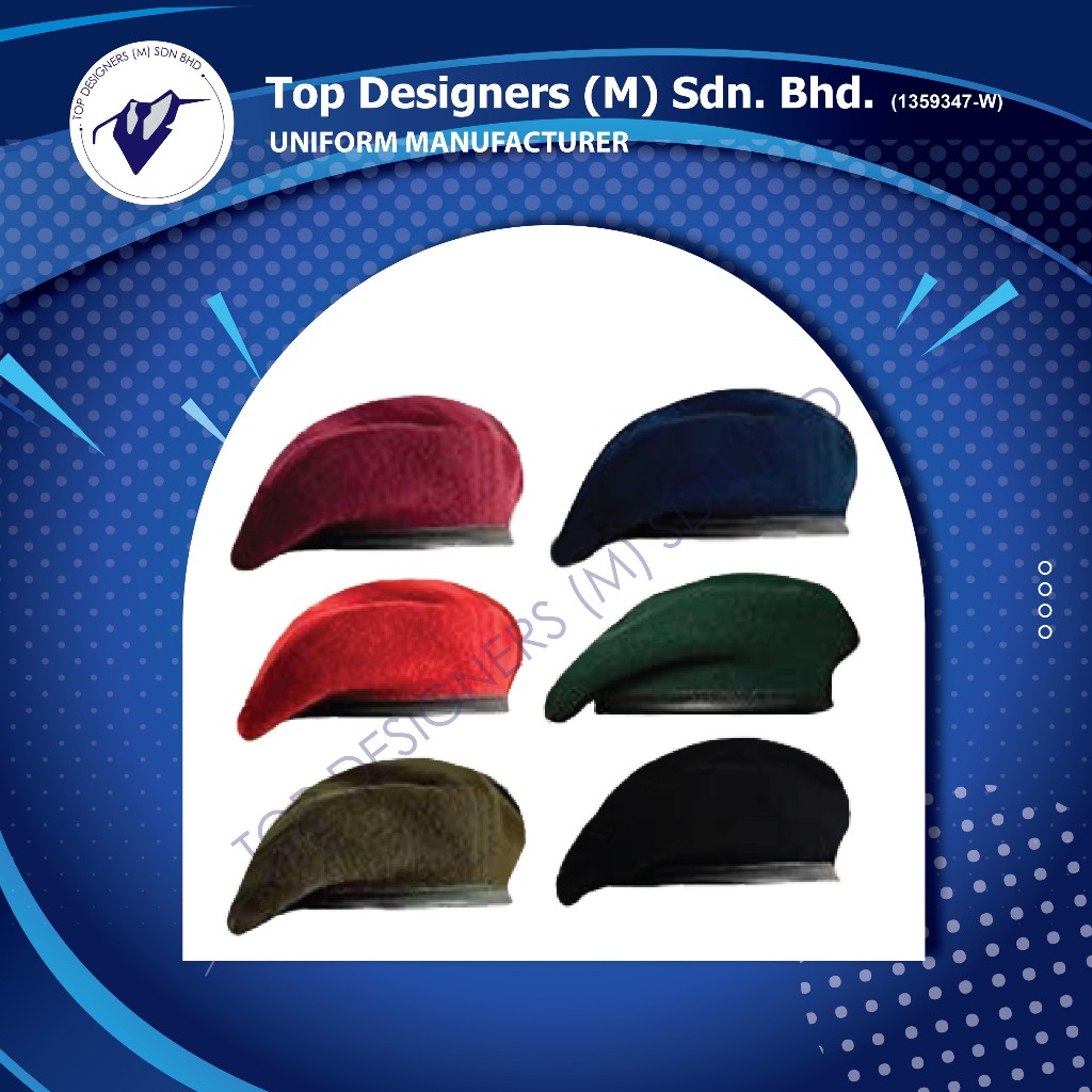 TACTICAL WOOL BERET (COLOURS) | Shopee Malaysia