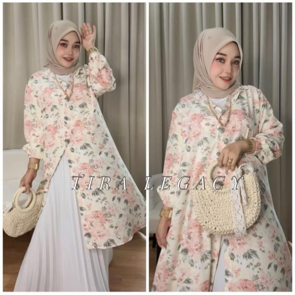 SAKURA BLOUSE LABUH MUSLIMAH WANITA BY Tira Legacy | Shopee Malaysia