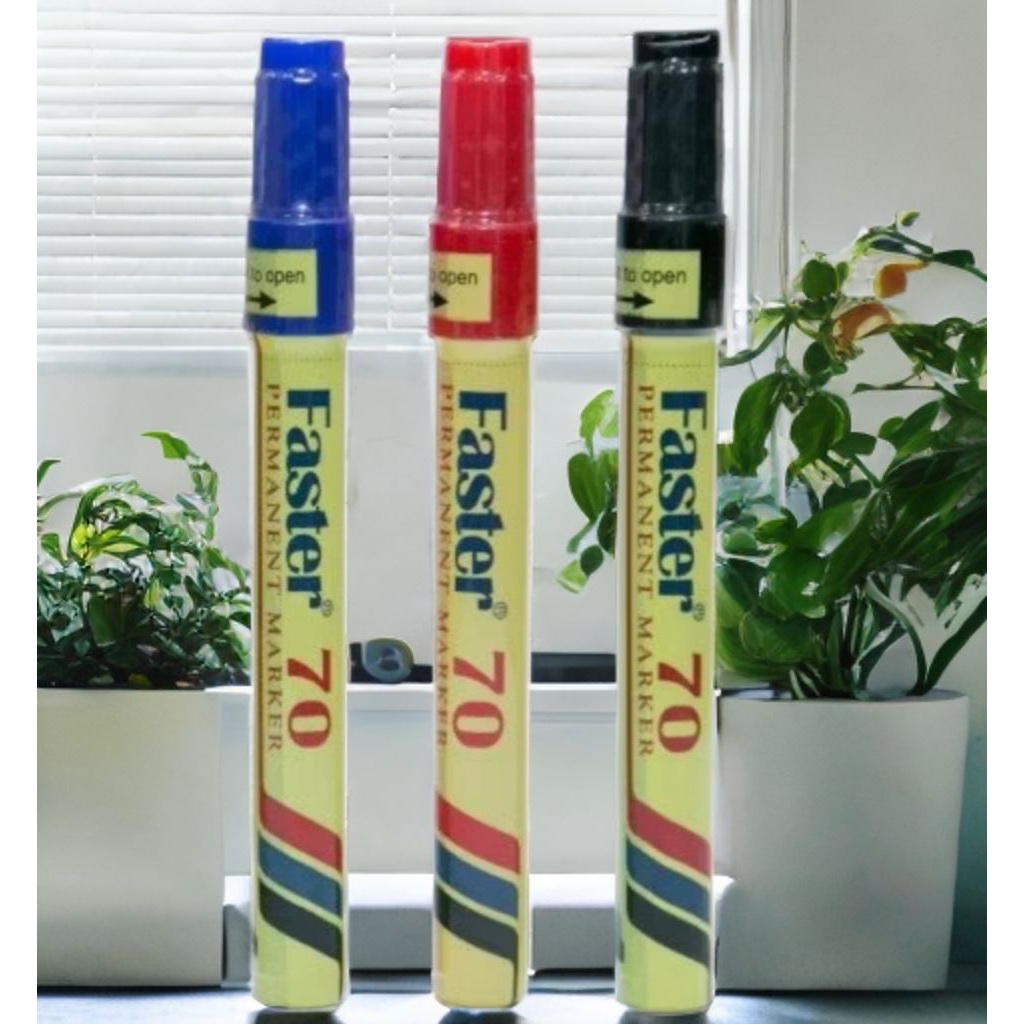 FASTER 70 PERMANENT MARKER PEN ( 2in1 ) | Shopee Malaysia