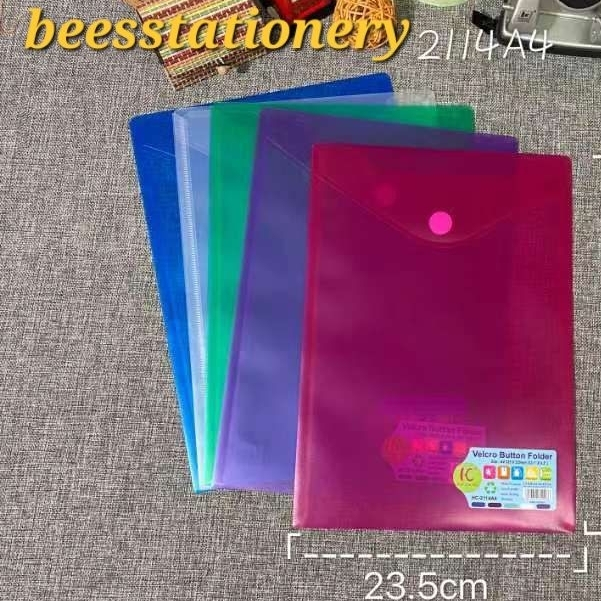 2114 A4 velcro folder file (vertical) | Shopee Malaysia