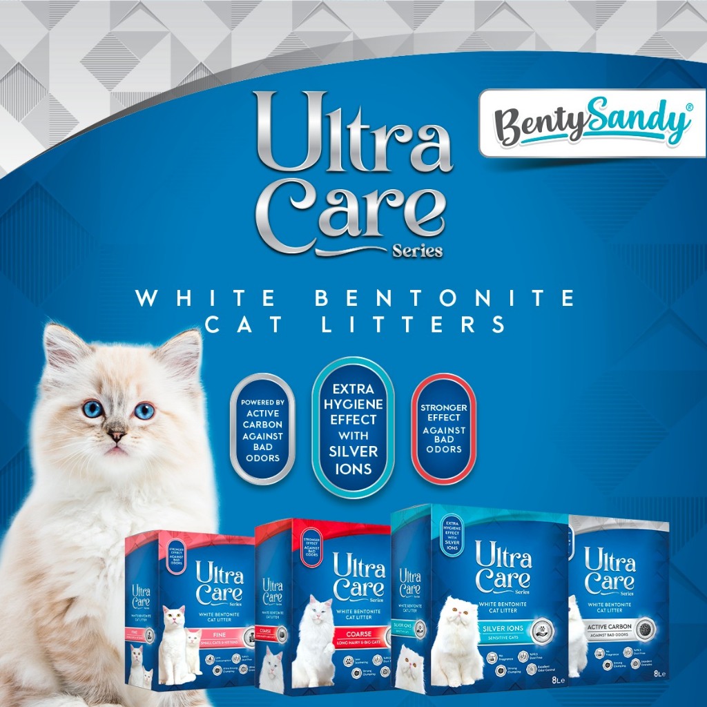 BentySandy Ultra Care White Bentonite Cat Litter Series (8L) | Shopee Malaysia