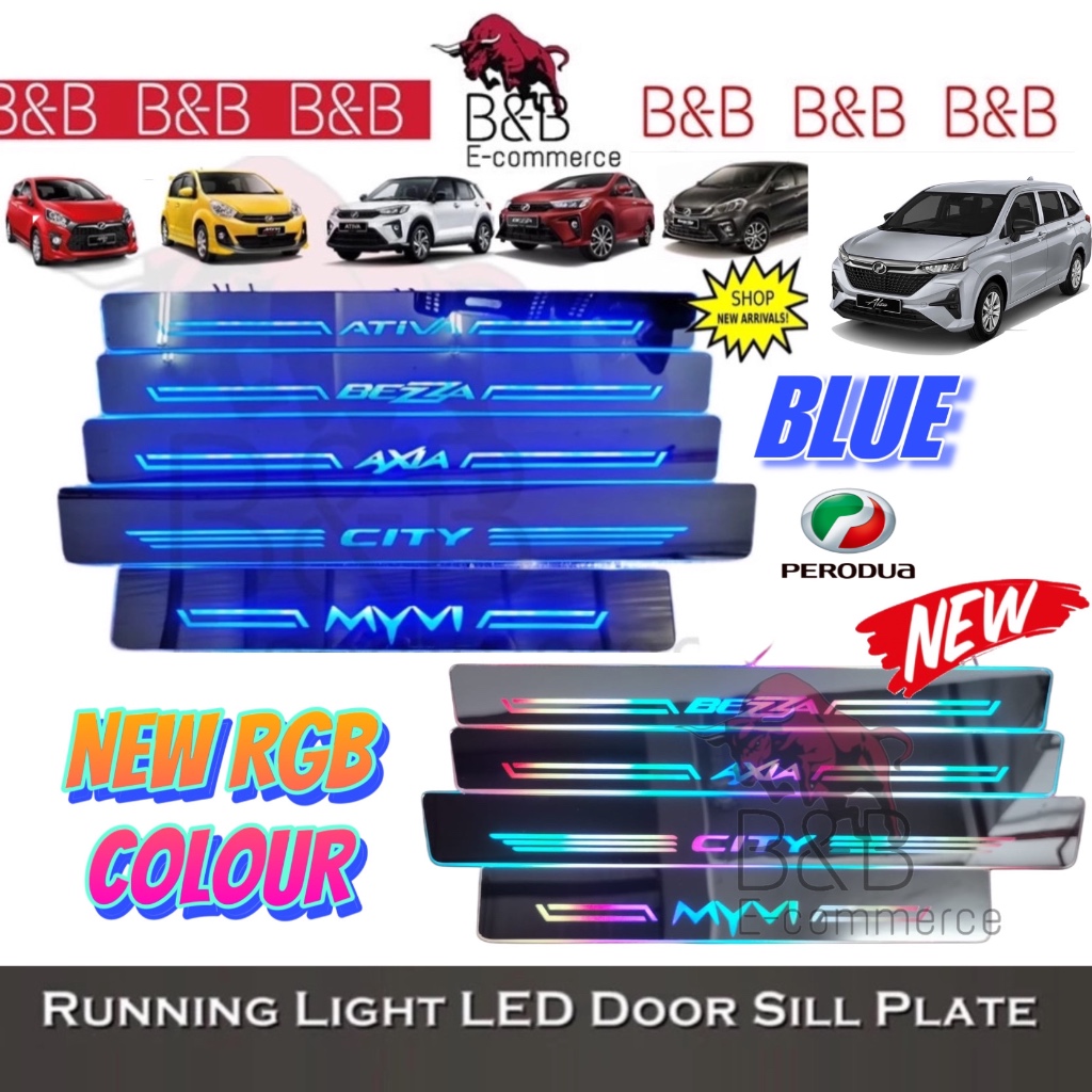 DOOR STEP LED Myvi BEZZA AXIA ATIVA ALZA 4PCS PERODUA RUNNING LIGHT ...