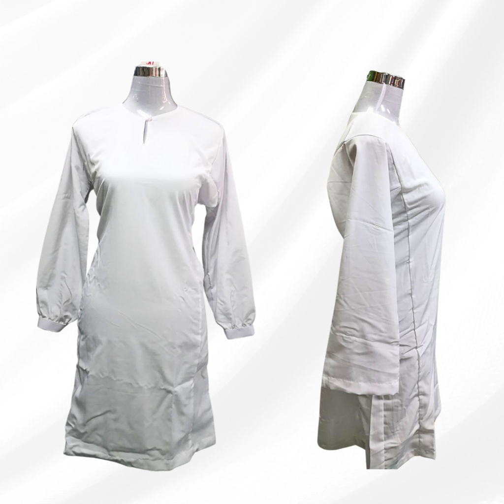 [UNITYCORE] BAJU KURUNG SEKOLAH PUTIH LENGAN CUFF KAIN JENIS LICIN ...