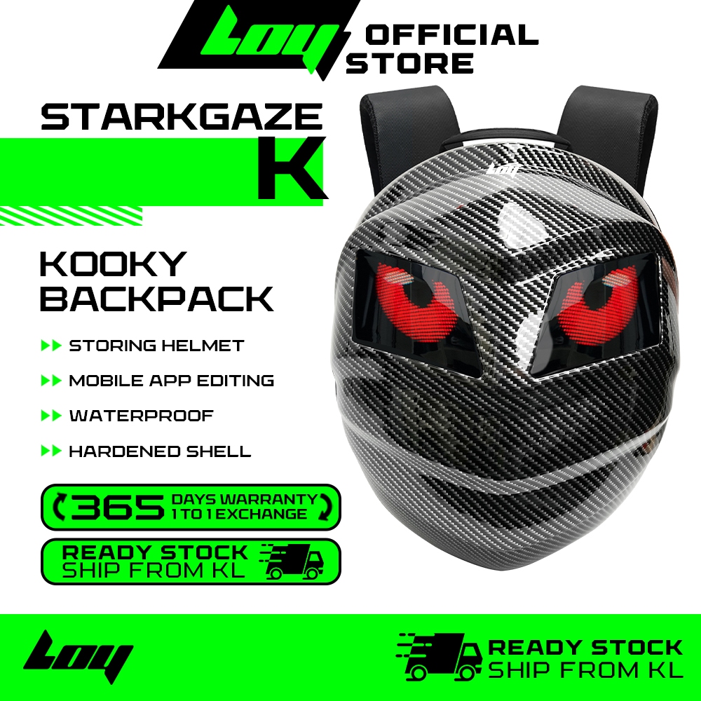 LOY StarkGaze K Waterproof Highlight Knight Backpack With LED Eyes ...
