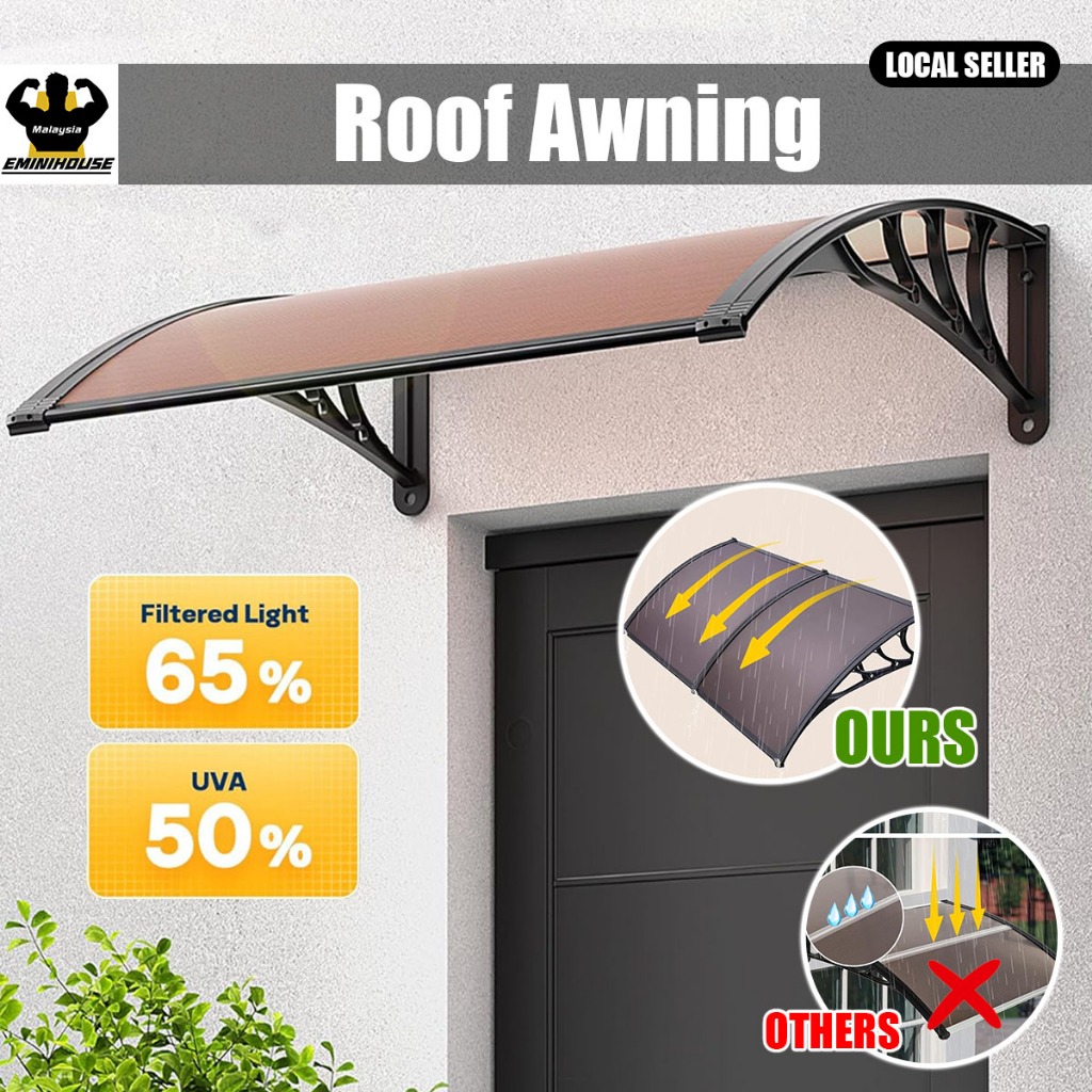 Window Garden Transparent Canopy Awning Shade Roof Outdoor Door Balcony ...