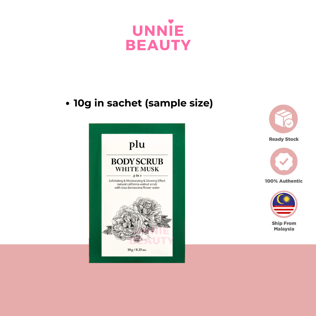 Plu Original Body Scrub (10g/sachet) (Sample Size) Deep Cleansing Body ...