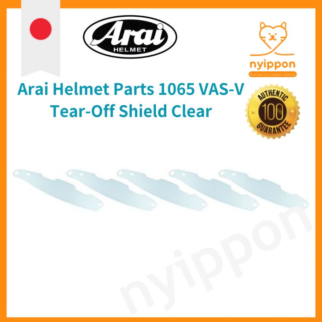 Arai Helmet Parts 1065 VAS-V Tear-Off Shield Clear 5-Pack | Shopee Malaysia