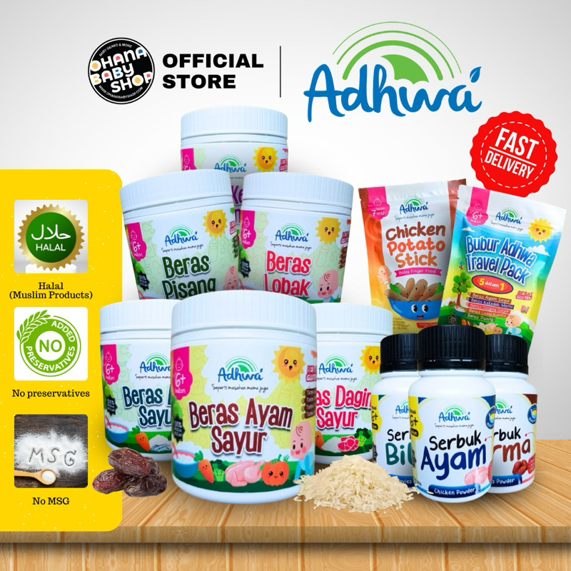 Adhwa Instant Baby Food | Halal Baby Porridge and Seasoning No ...
