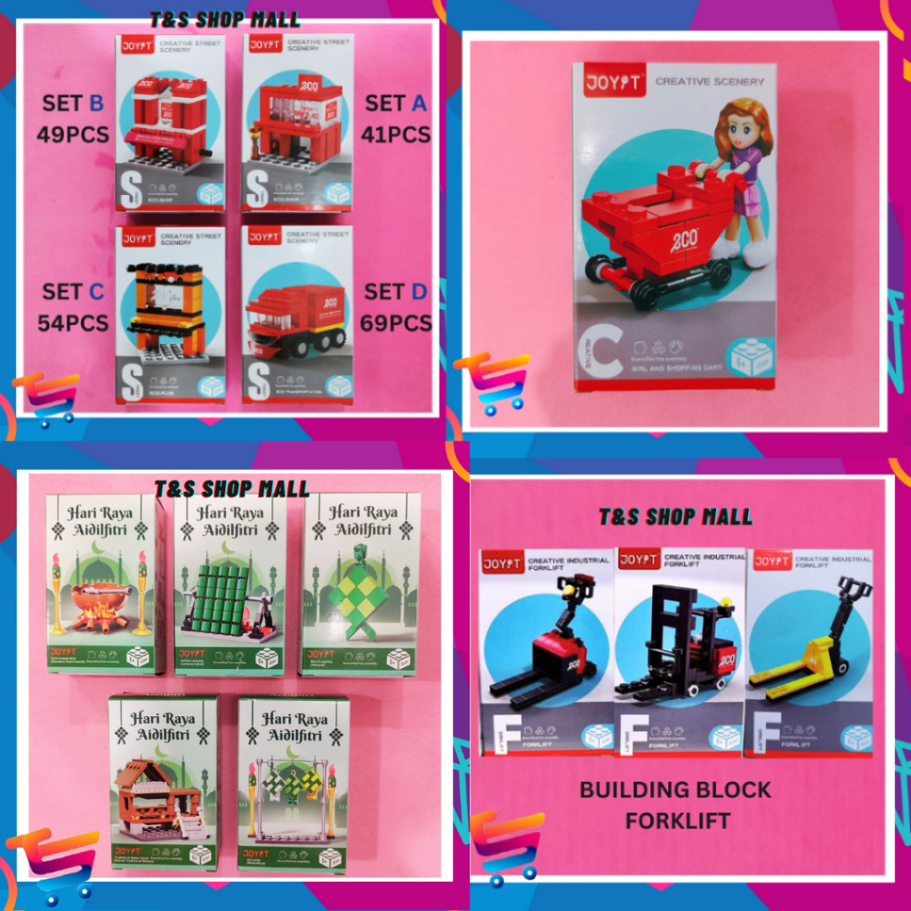 Joyit Toy eco shop Building Block raya Eco shop lorry trolley limited ...