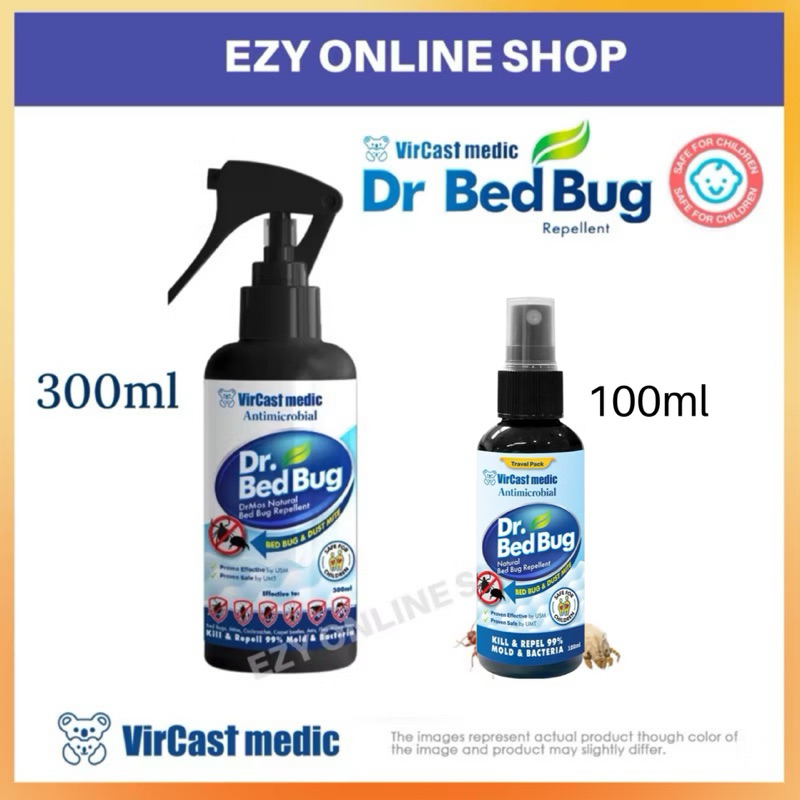 Vircast Medic Dr Bed Bug Natural Repellent Spray 300ml / 100ml 除螨虫喷雾 ...