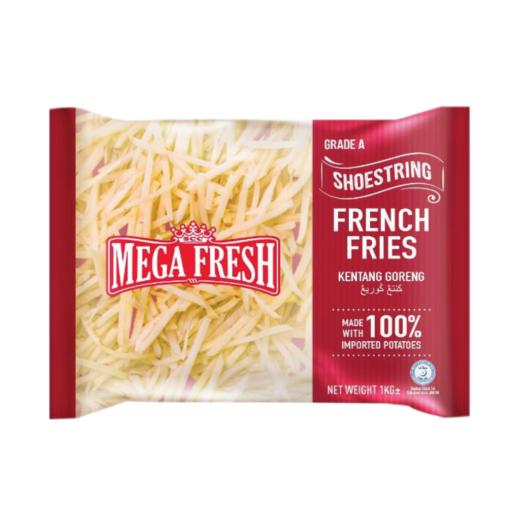 Mega Fresh Fries Shoestring 1kg | Shopee Malaysia