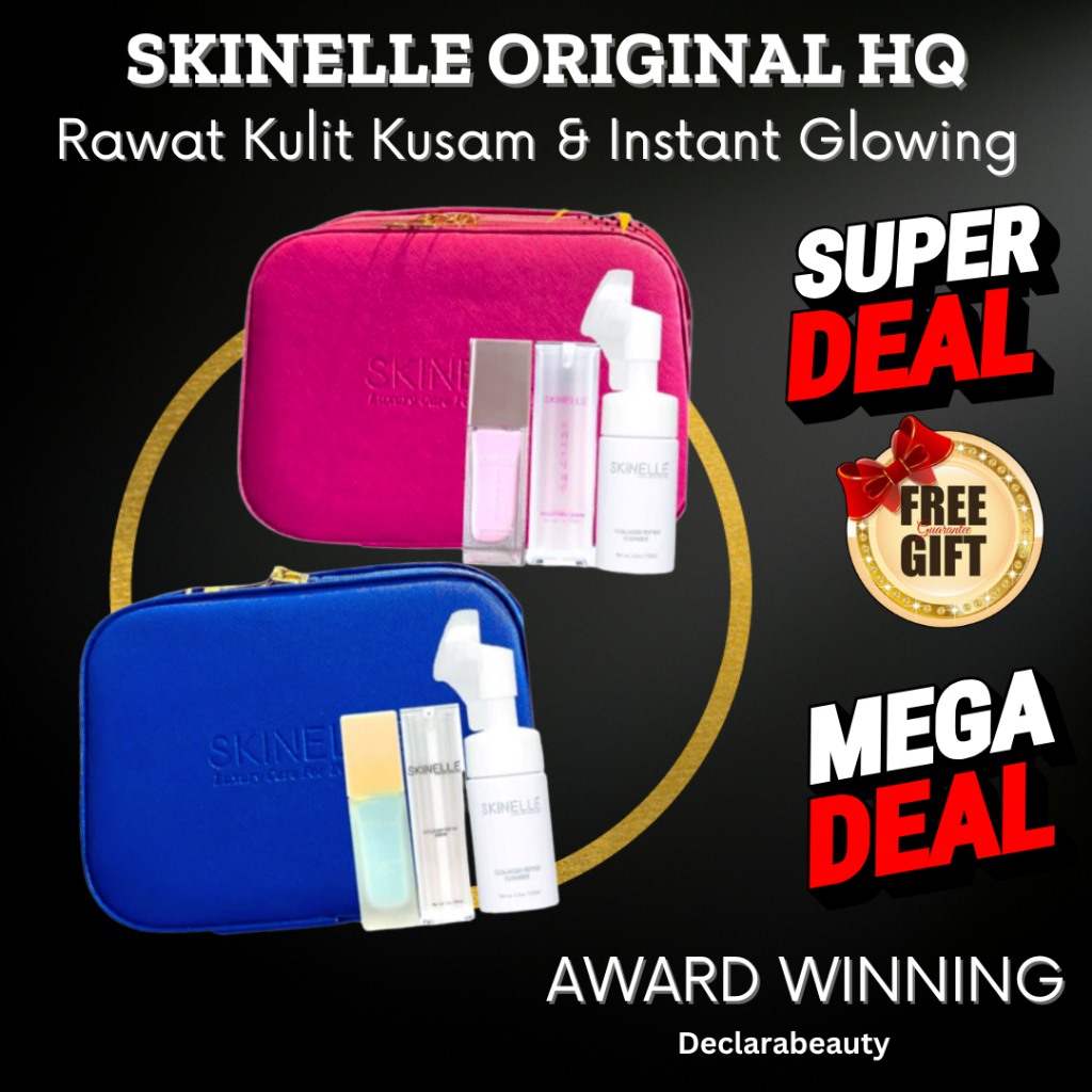 [FAST SHIP] SKINELLE SET JERUNG SET BTS COMBO FOUNDATION SKINELLE ...