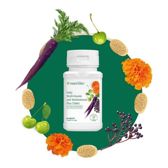 Amway Nutrilite Daily Multivitamin and Multimineral Plus Tablet 90 ...