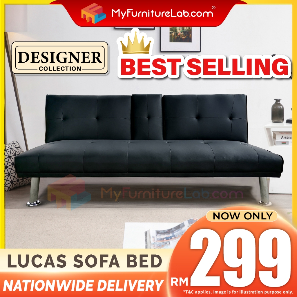 【READY STOCK】𝐌𝐘𝐅𝐔𝐑𝐍𝐈𝐓𝐔𝐑𝐄𝐋𝐀𝐁®:LUCAS 3 Seater 4 Seater Sofa Bed Katil ...