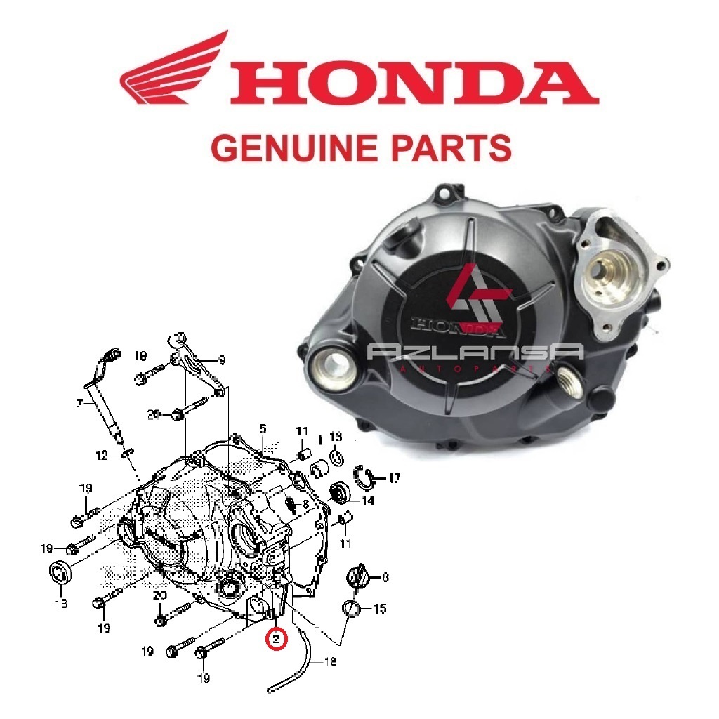 Cover RH Crankcase ( 11330-K56-N00 ) RS150R V1 💯 Honda Original ...