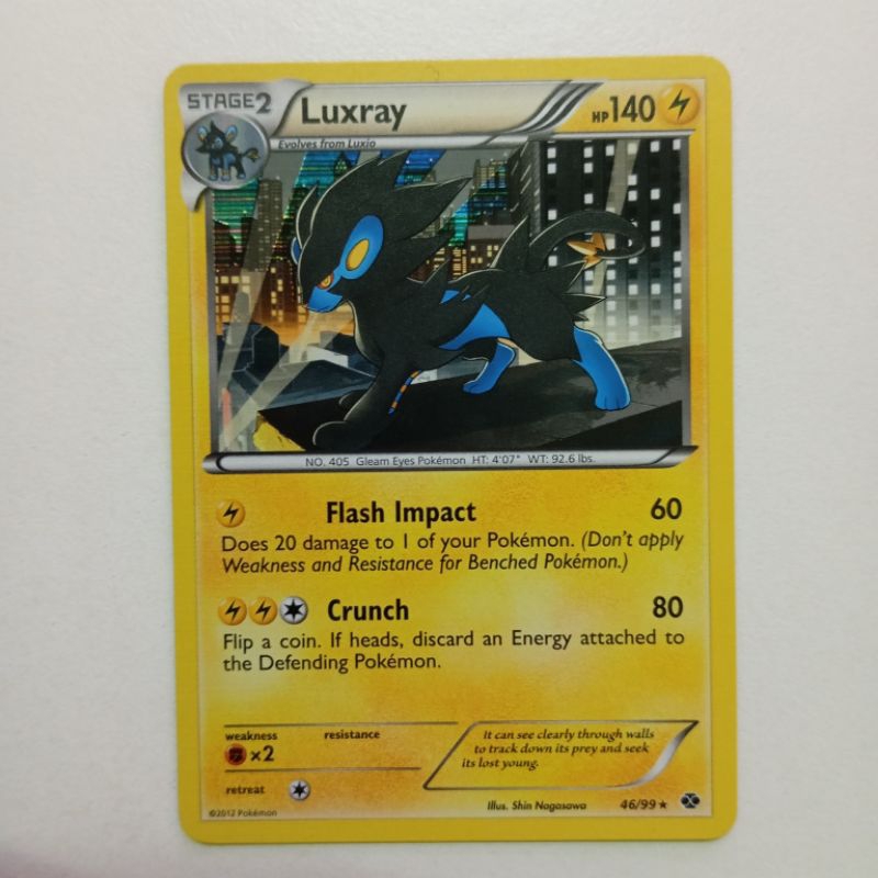 Pokemon TCG - Luxray - 46/99 (Holo Rare) | Shopee Malaysia