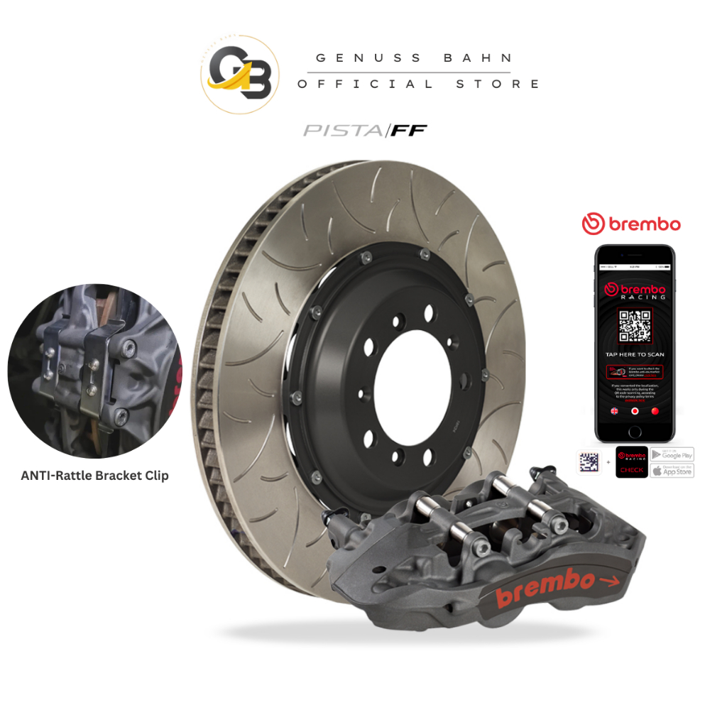 BREMBO PISTA Original FF6 High Performance Brake System Big Brake Kit ...