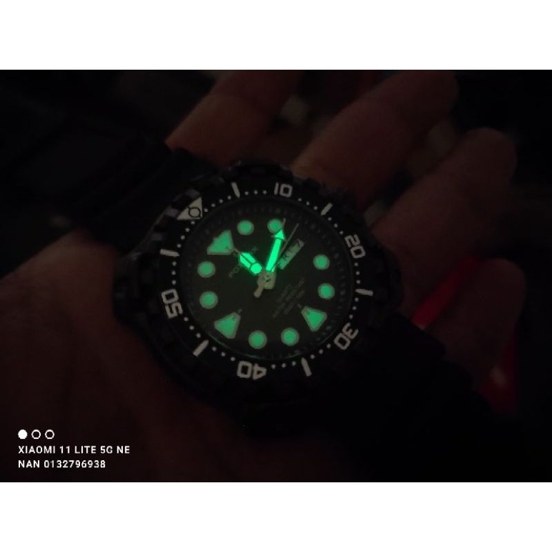 jam tangan 45mm foxbox promaster diver style water resistant luminous ...