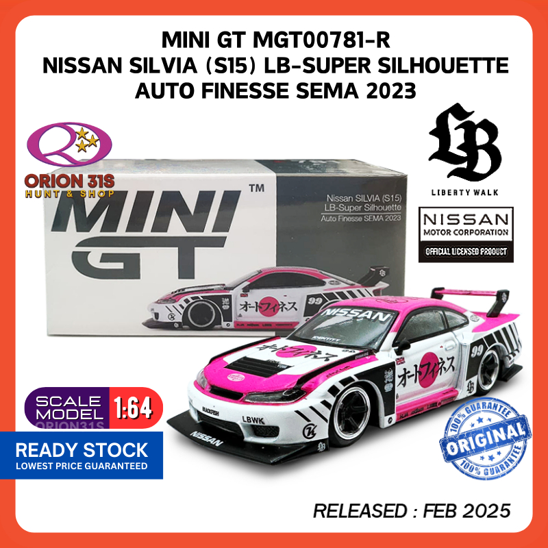 Mini GT 781 Nissan Silvia (S15) LB-Super Silhouette Auto Finesse SEMA ...