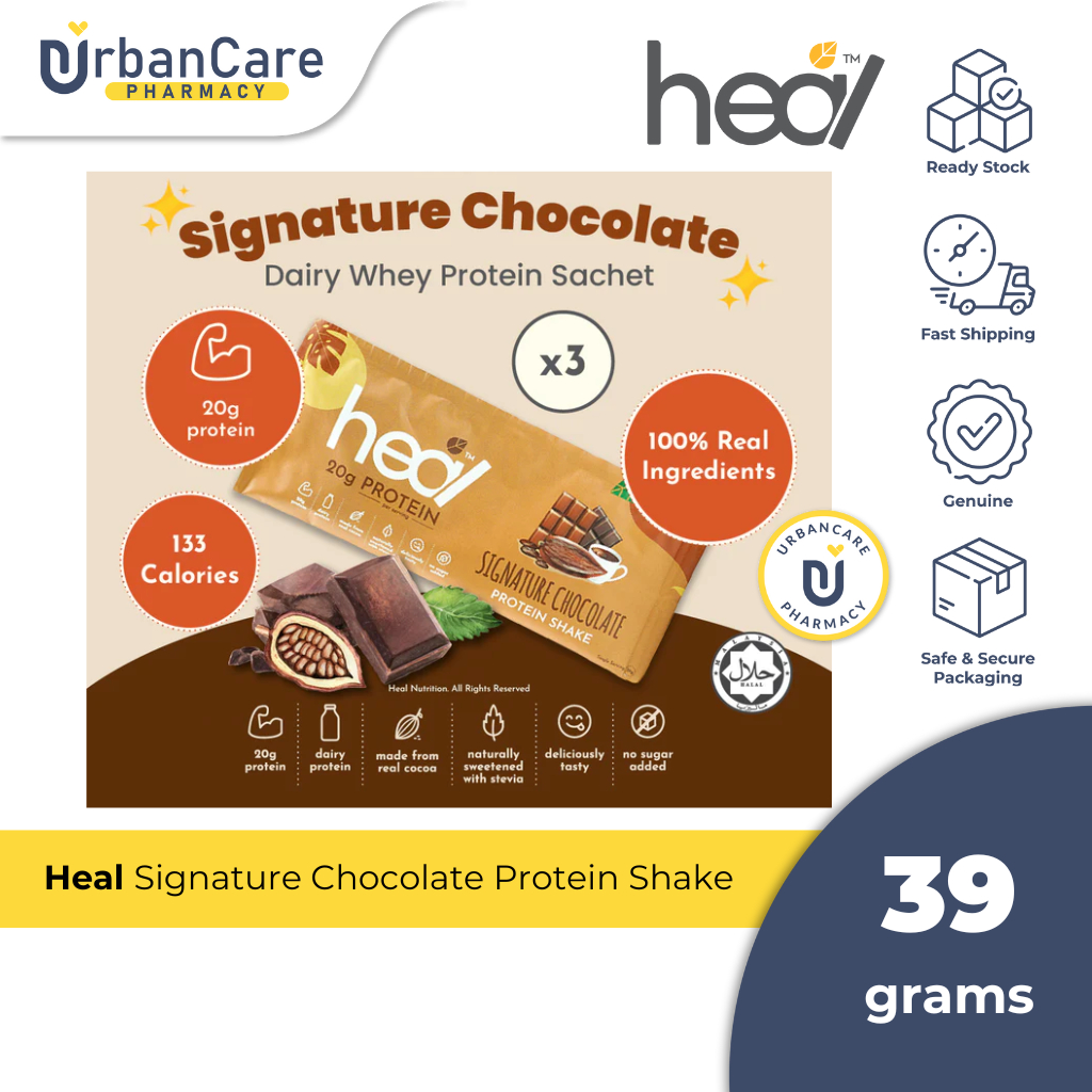 Heal Signature Chocolate Protein Shake 39g | Shopee Malaysia