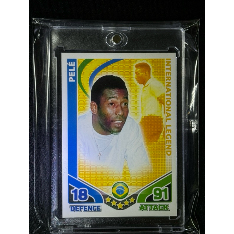 2010 World Cup Match Attax Topps Pele legend base card | Shopee Malaysia