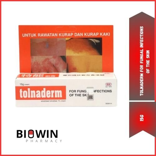 TOLNADERM FOR FUNGAL INFECTIONS OF THE SKIN 15G | Shopee Malaysia
