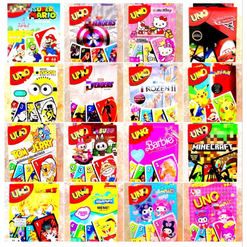UNO Cartoon Playing Card | Shopee Malaysia