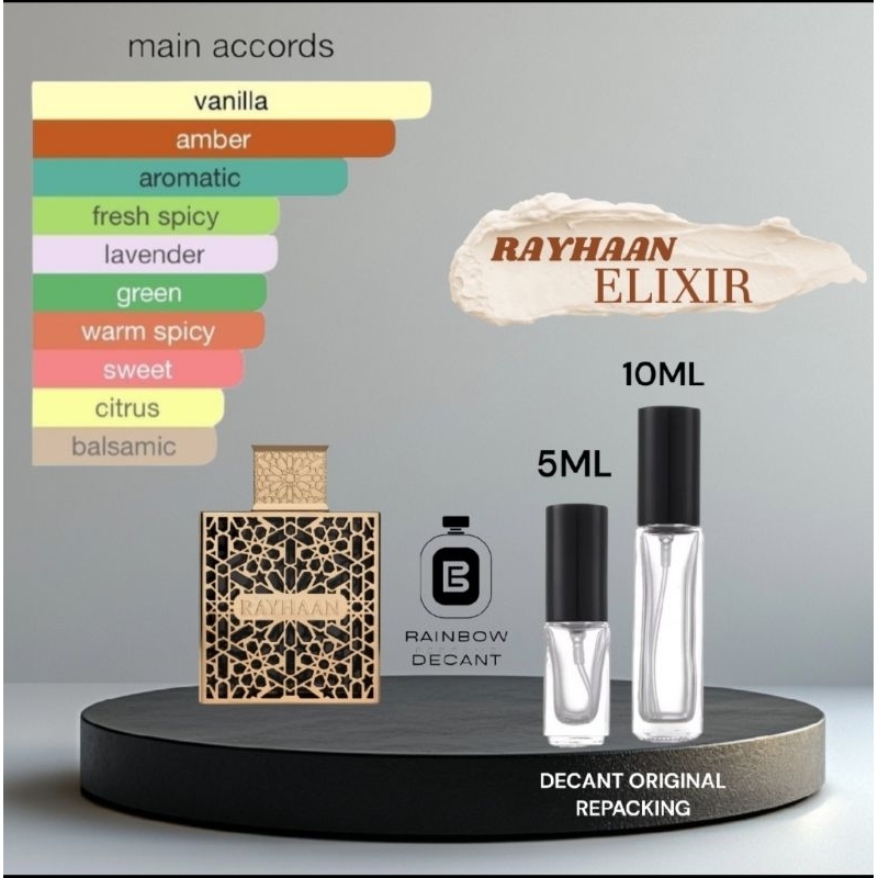 ( DECANT ) RAYHAAN ELIXIR EDP 5ML/10ML ( ORIGINAL ) | Shopee Malaysia