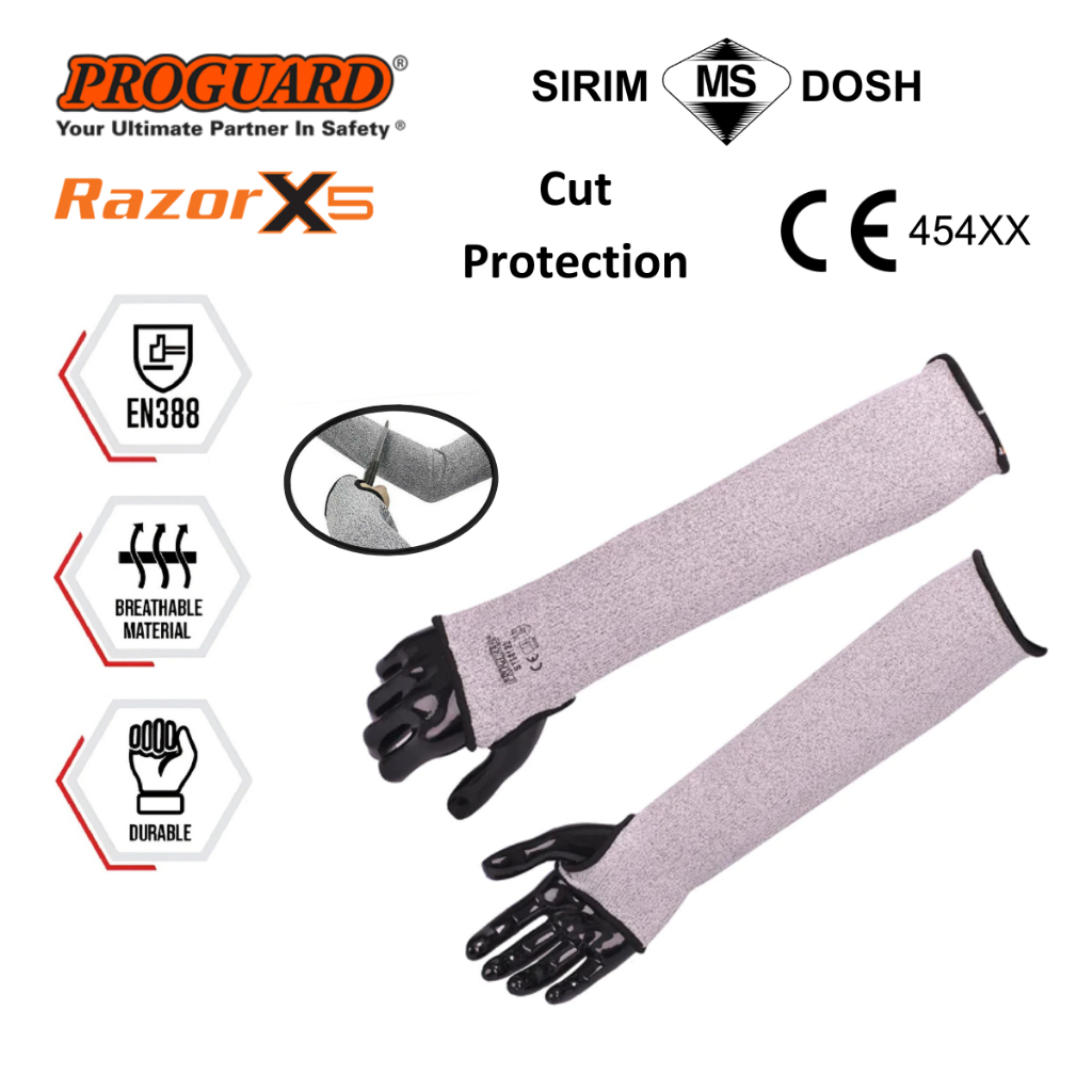 13 Gauge Polyester Level 3 Cut Resistant Razor Sleeve ST58122 General ...