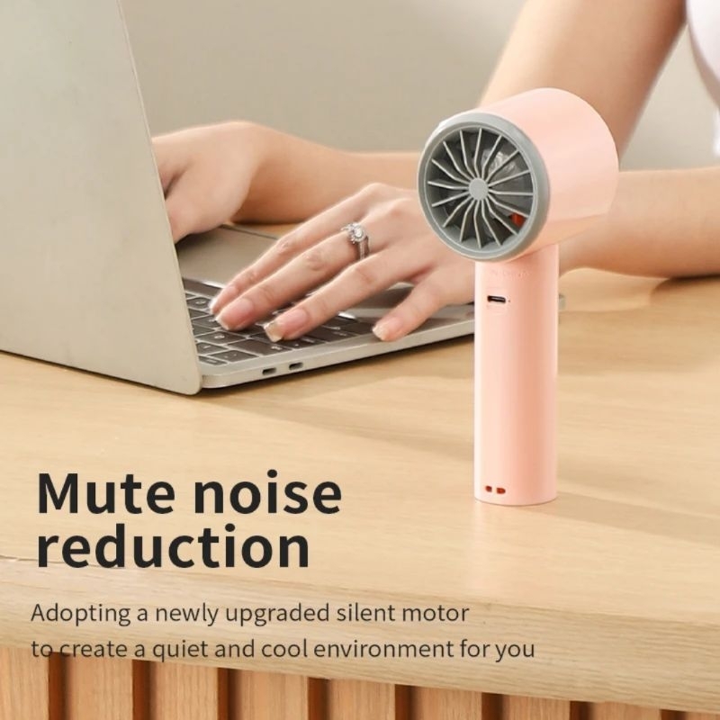 Original Kipas Tangan Handheld Fan Rechargeable Battery 3Gear Portable ...