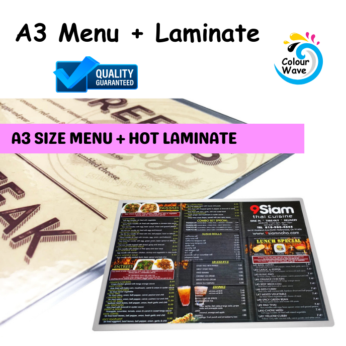 Print A3 Menu + Laminate / Restaurant Menu A3 | Shopee Malaysia