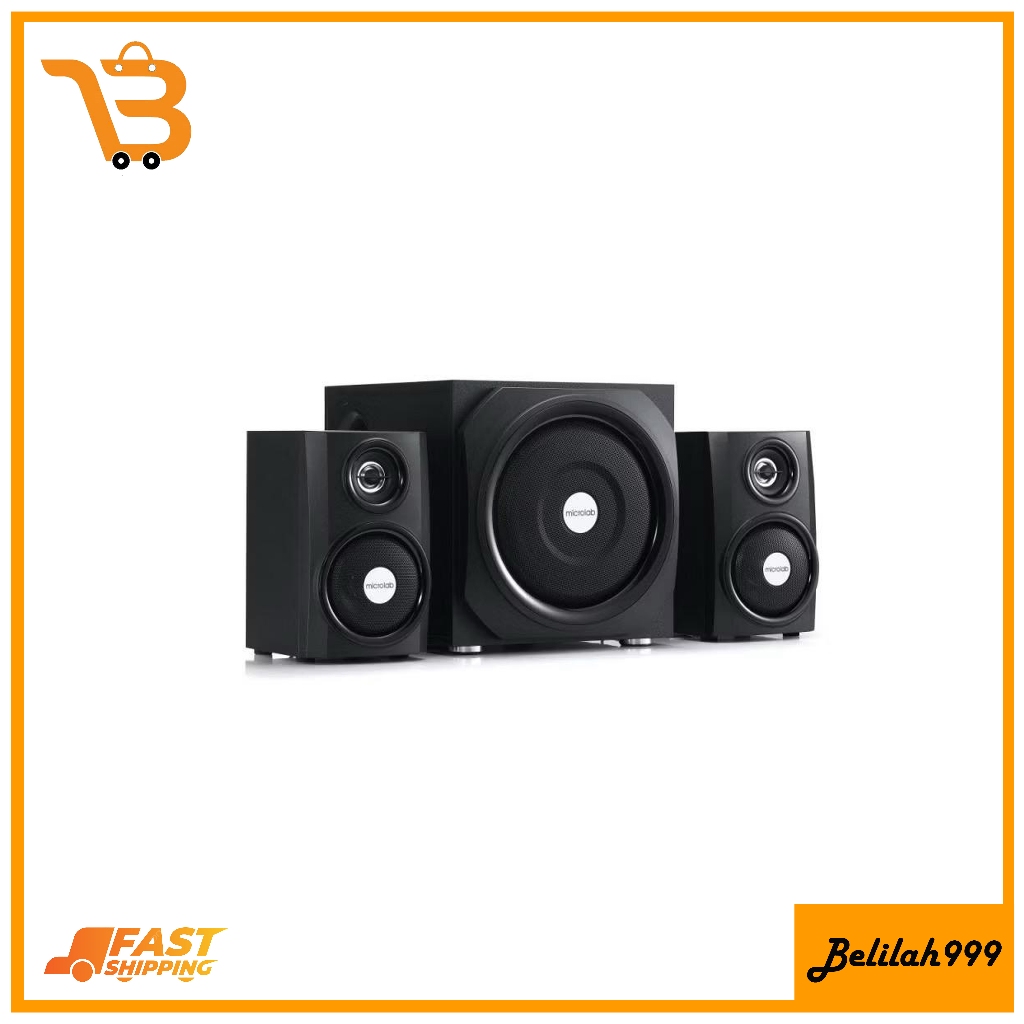 Microlab TMN-1U Computer Audio Bluetooth Extra Bass 2.1 Desktop Host ...