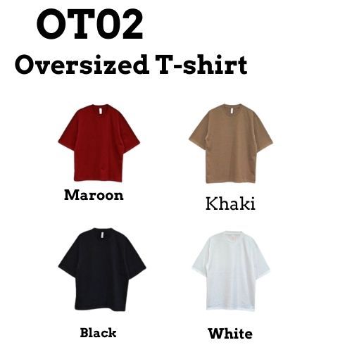 EveryTees x Oren Sport OT02 Oversized cotton T-Shirt-260gsm | Shopee ...