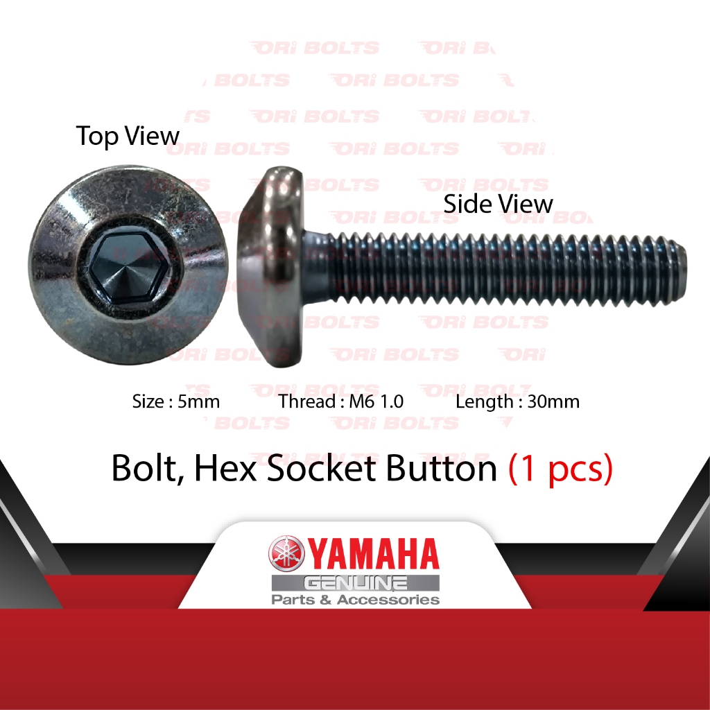 90111-06847 Yamaha Original R25 MT25 MR15 Allen Key Bolt Hex Socket ...