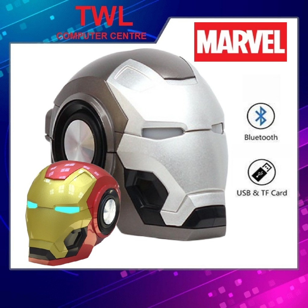Iron Man MK-46 Bluetooth portable speaker cartoon style (1Y WARRANTY ...