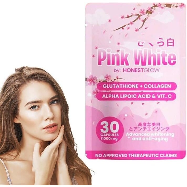 Transformed Skin Honest Glow Pink White Glutathione + Collagen 30 ...