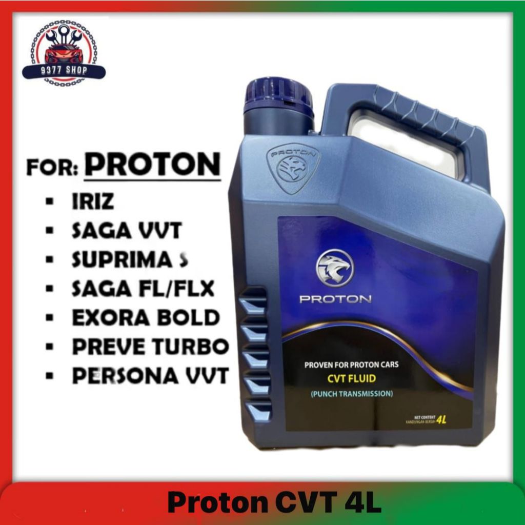 Proton CVT ATF gear oil (4 liter)(PW911218) for Exora/Exora Bold/Saga ...