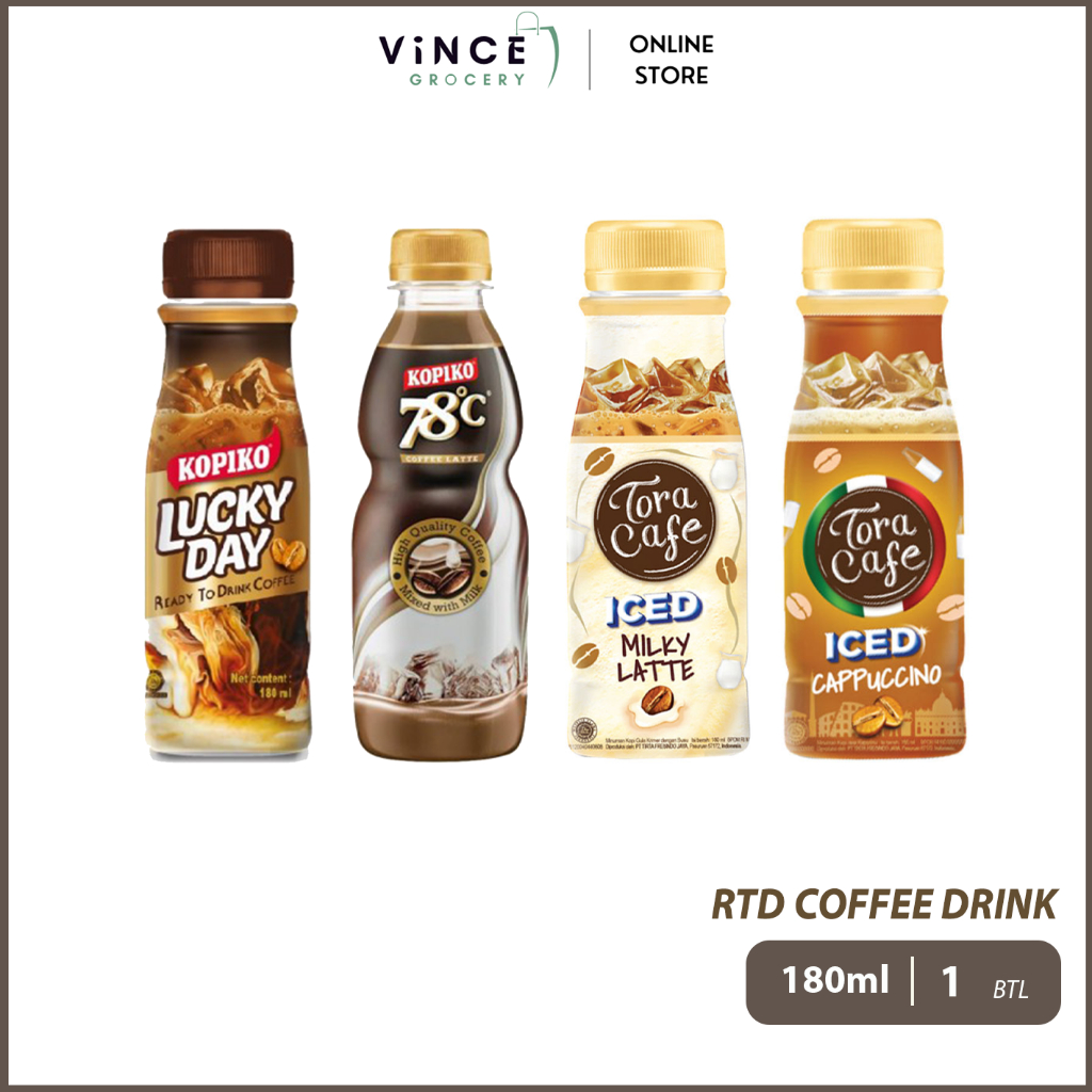 KOPIKO TORACAFE 78°C Coffee Latte / Lucky Day / Iced Milk Latte / Iced ...