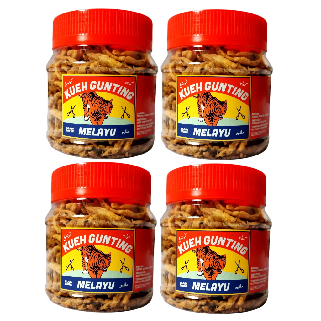 Kuih Gunting Tradisional Melayu. Kudapan klasik perisa bawang dan ikan ...