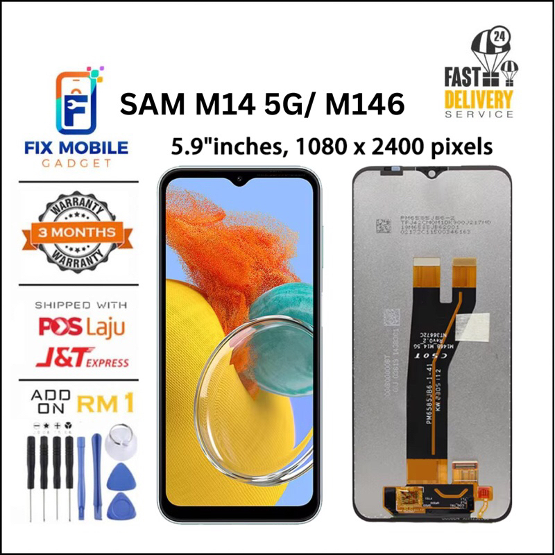 LCD SMASUNG M14 5G M146 REPLACEMENT LCD TOUCH SCREEN (3 MONTH WARRANTY ...
