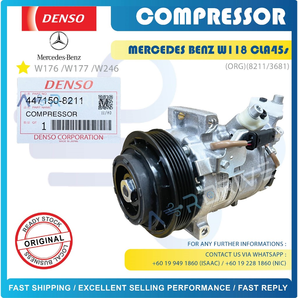 DENSO ORIGINAL MERCEDES BENZ W118 CLA45s /W176 /W177 /W246 5PK 6SES14C ...