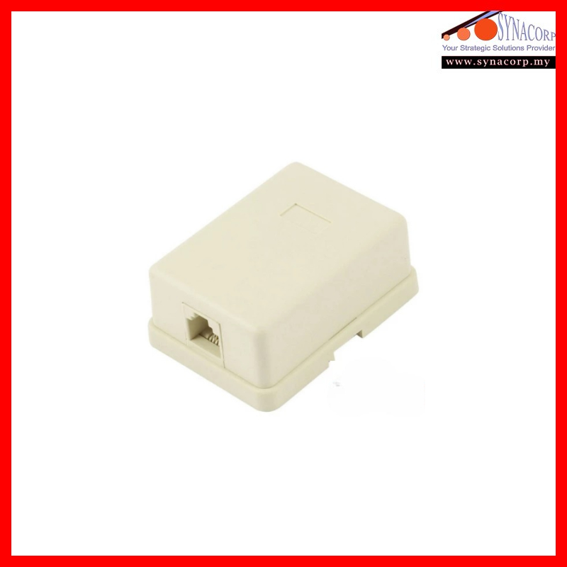 Surface Mount RJ11 Telephone 1way 4C Junction Box | Shopee Malaysia